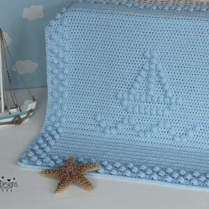 SHIP AHOY CROCHET Blanket Pattern - Includes Photo Tutorial, Graphghan ...