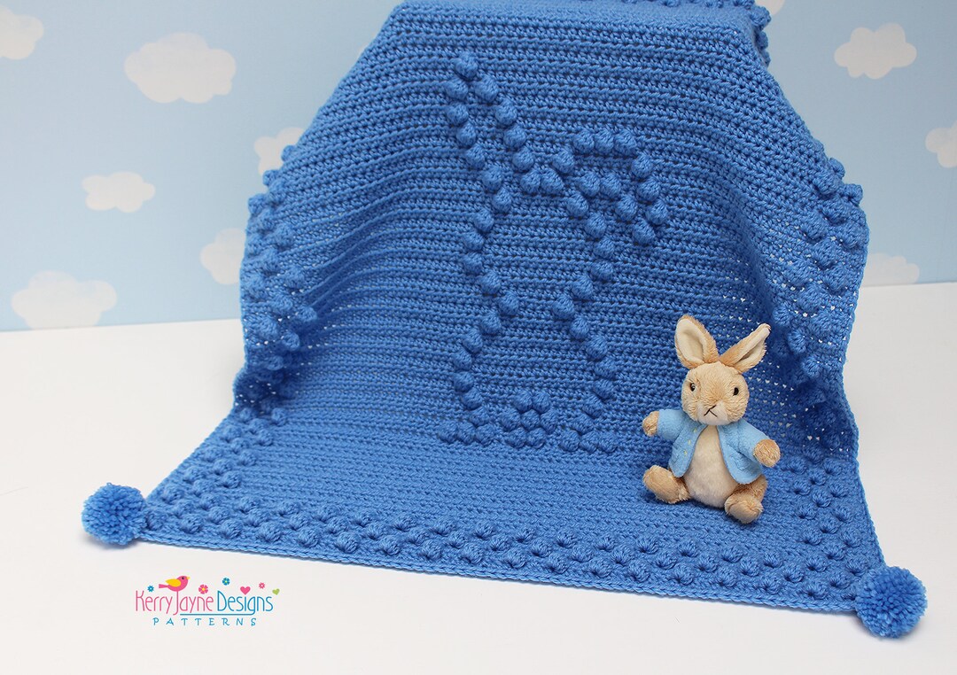 BUNNY BLANKET PATTERN Flopsy Bunny Crochet Blanket Pattern Includes a ...
