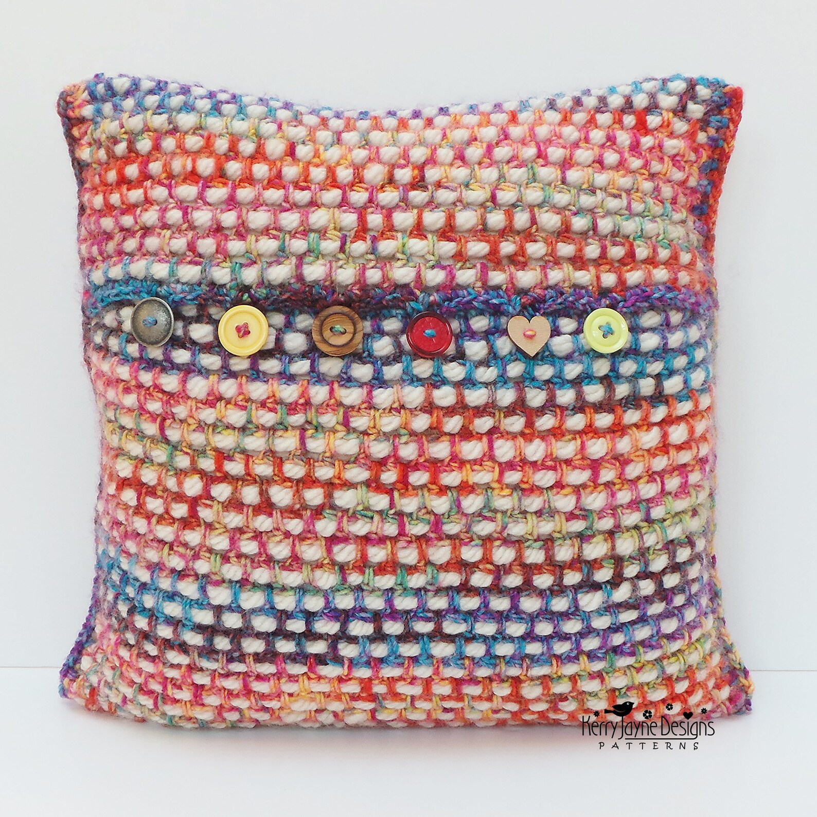 CROCHET PILLOW PATTERN Peruvian Dance Pillow Woven Crochet | Etsy