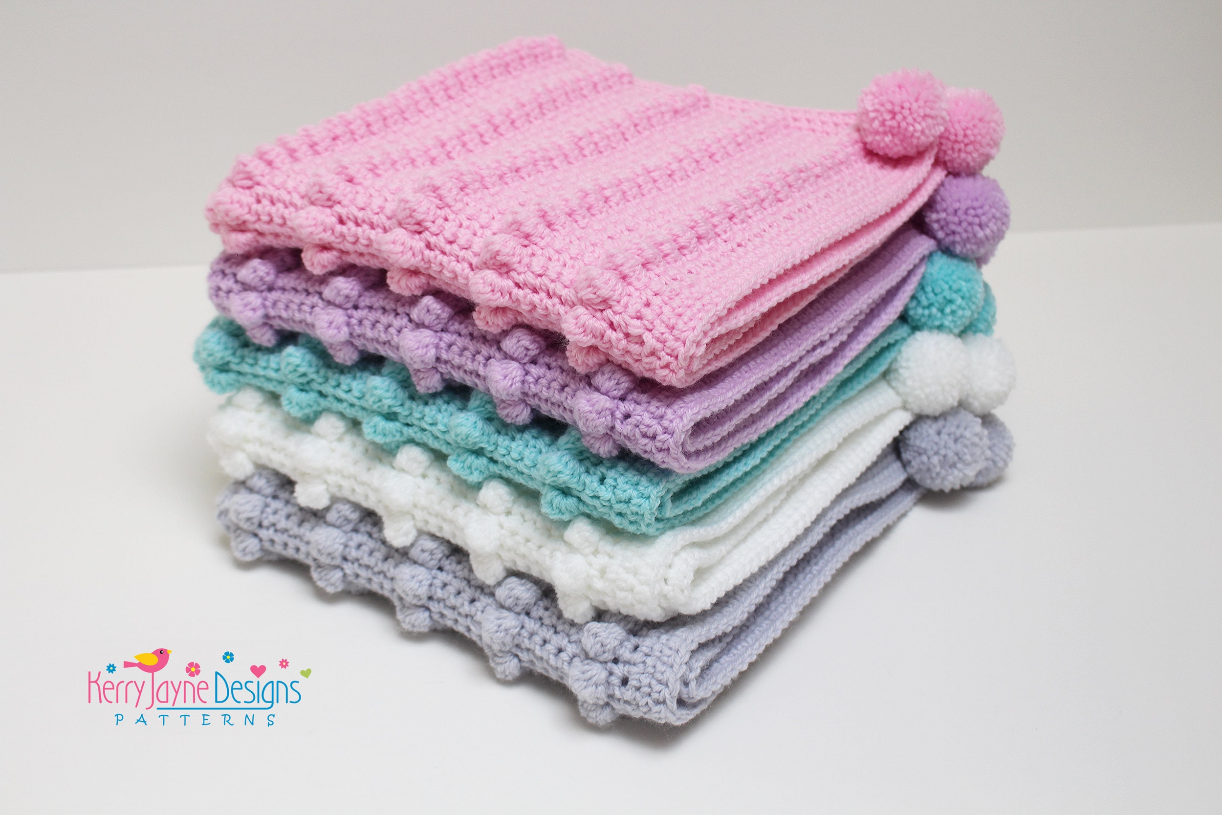 CROCHET PATTERN Beginners Bobble Blanket Crochet Pattern | Etsy