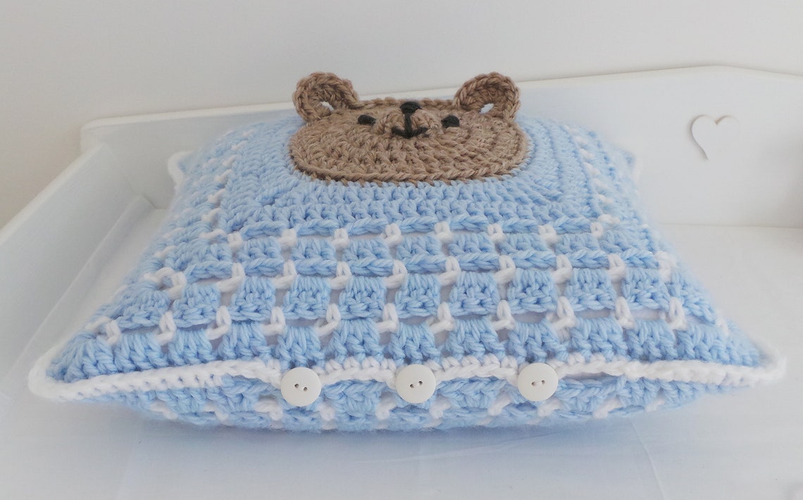 BEAR PILLOW CROCHET Pattern Chunky Teddy Bear Pillow Easy - Etsy