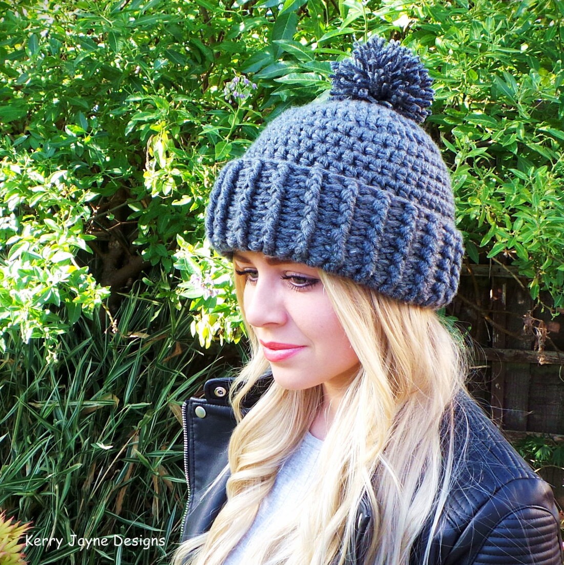 Unisex Crochet Hat Pattern Hard Rock Crochet Hat Crochet Beanie Pattern ...