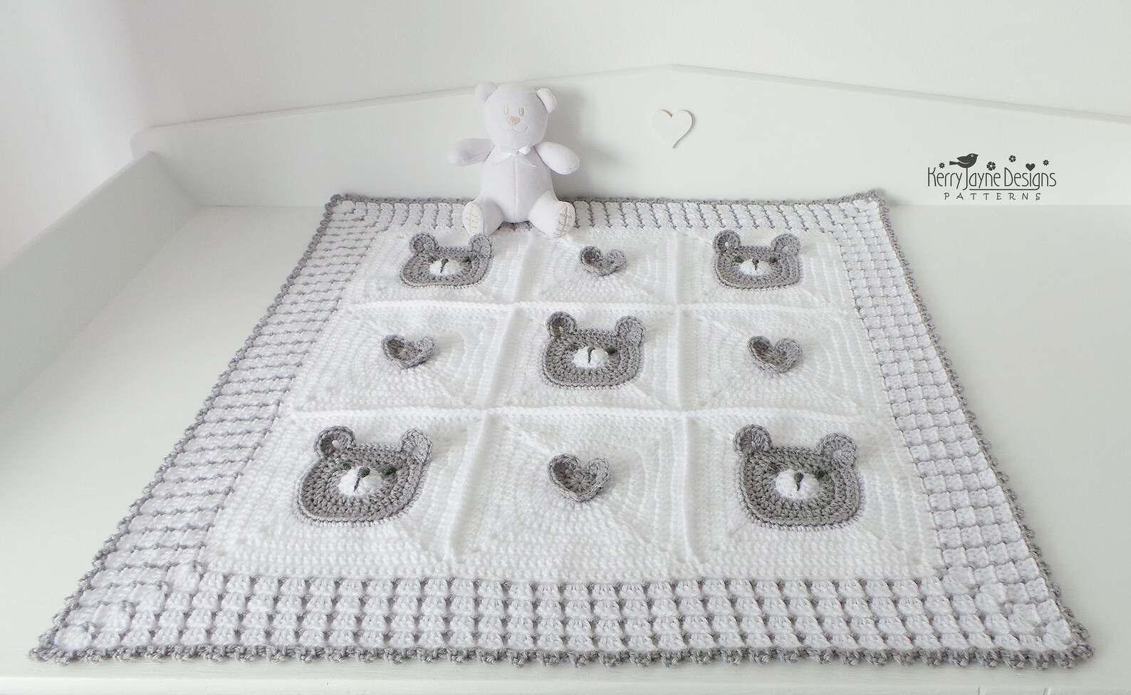 CROCHET BLANKET PATTERN Teddy Bear Crochet Baby Blanket - Etsy