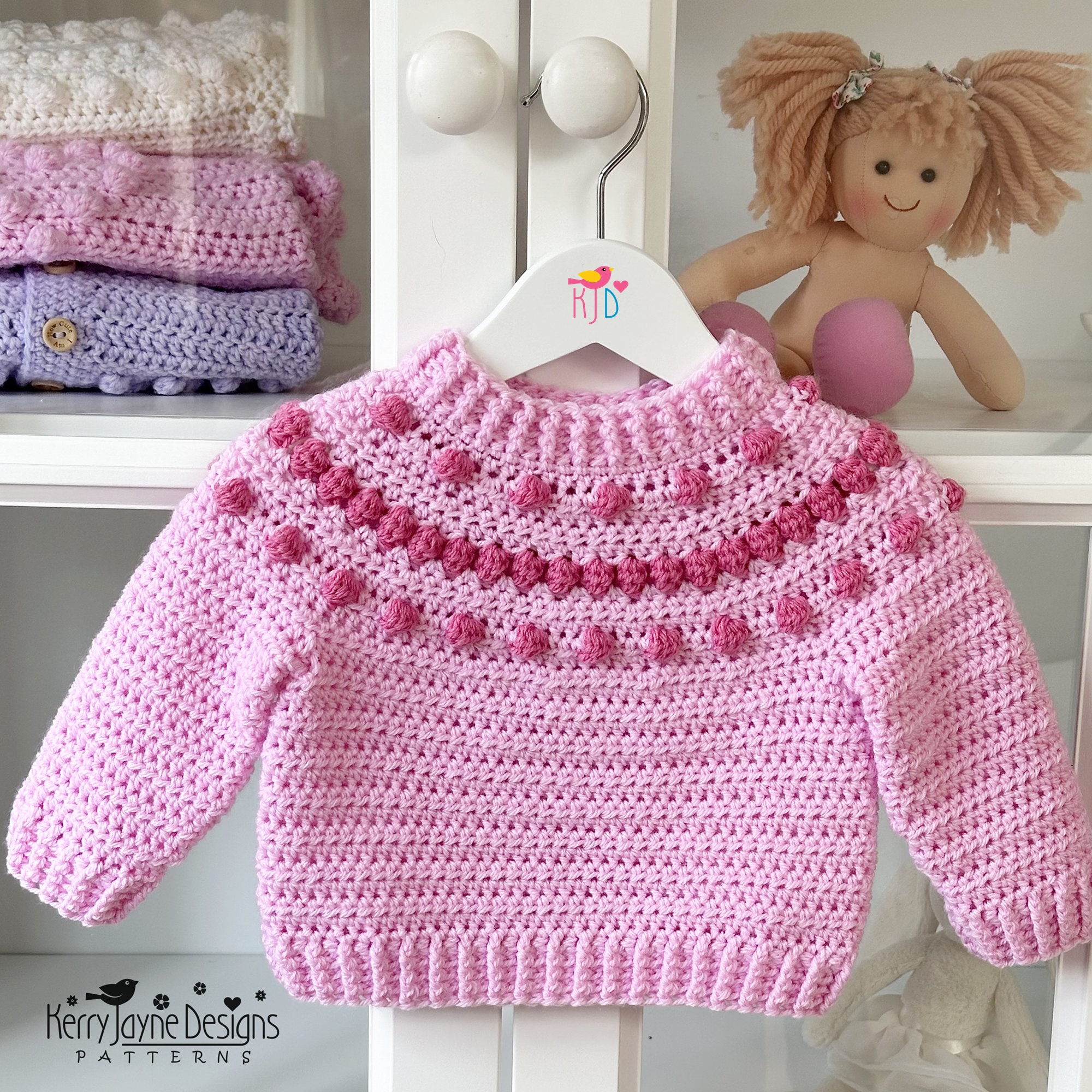 BABY AND CHILD Sweater Crochet Pattern - Nordic Hugs Jumper BABY AND CHILD Sweater Crochet Pattern - Nordic Hugs Jumper