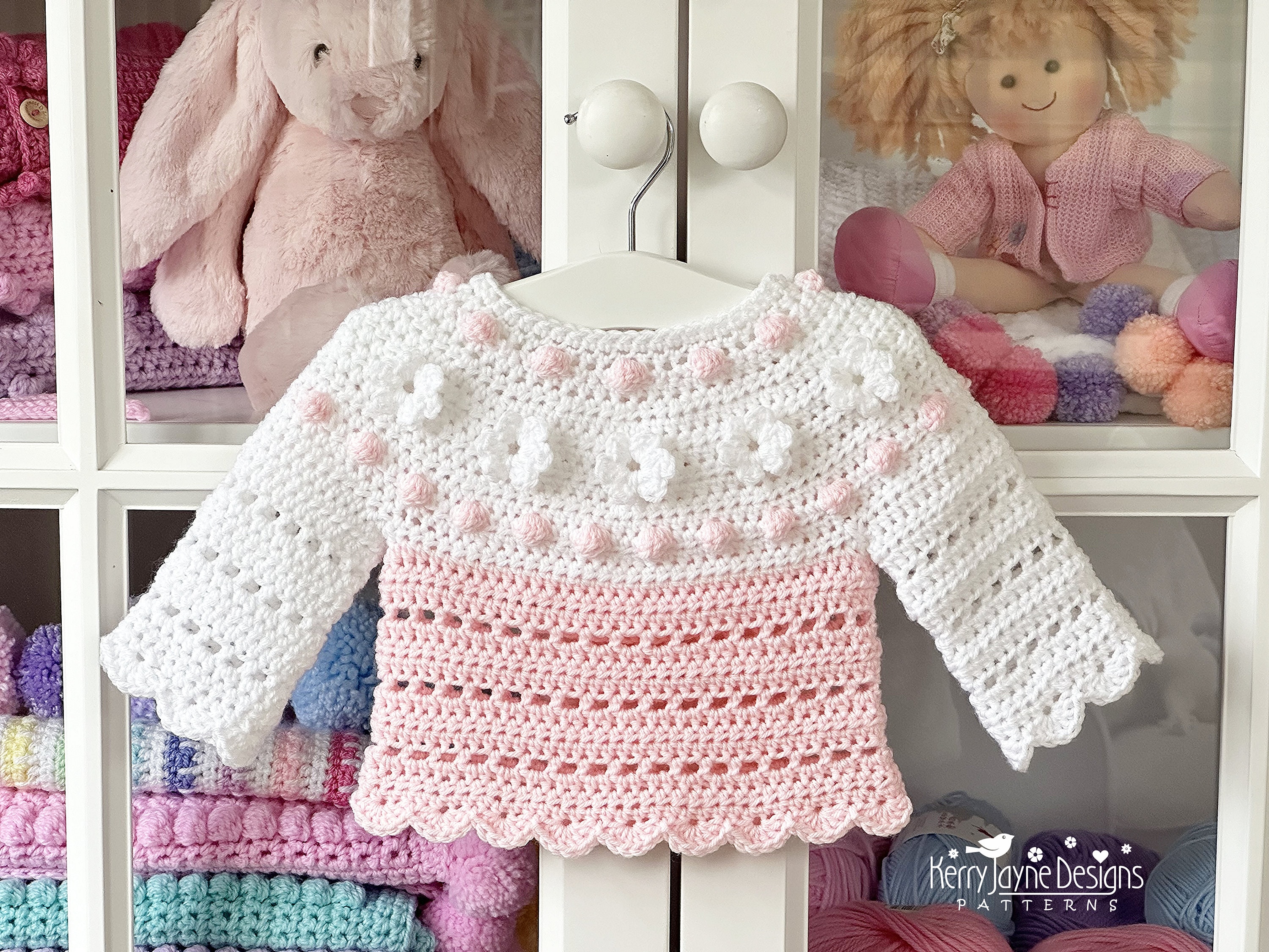 BABY AND CHILD Sweater Crochet Pattern - Daisy Jumper Jumper - Round ...