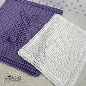 BUNNY BOBBLE BLANKET Crochet Pattern, Easy and Quick to Crochet, 4 Page ...
