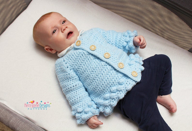 BOBBLE JACKET Crochet Pattern Little Puffs Coatigan for - Etsy