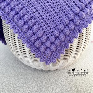 BUNNY BOBBLE BLANKET Crochet Pattern, Easy and Quick to Crochet, 4 Page ...