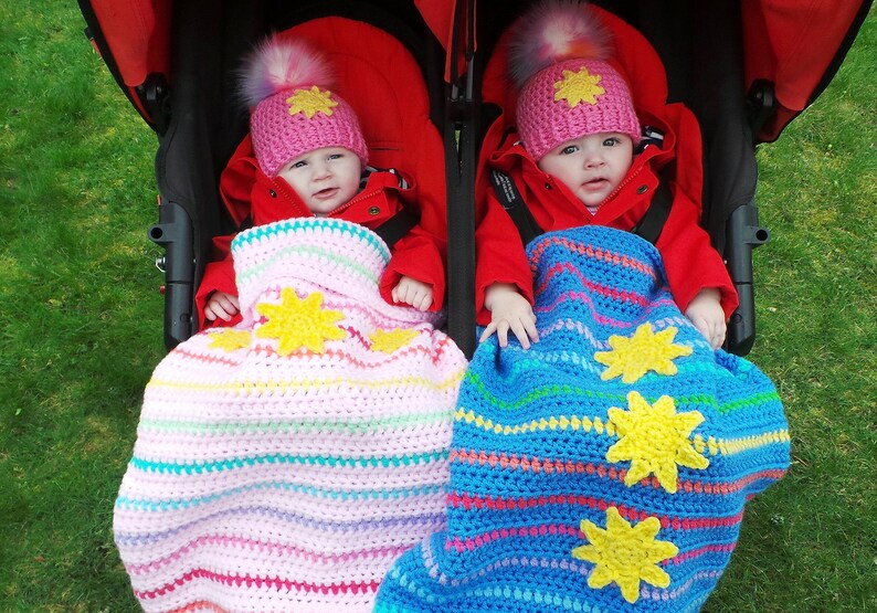 BABY BLANKET Crochet Pattern Razzle Dazzle Rainbow Blanket - Etsy