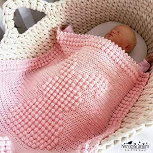BUNNY BOBBLE BLANKET Crochet Pattern, Easy and Quick to Crochet, 4 Page ...