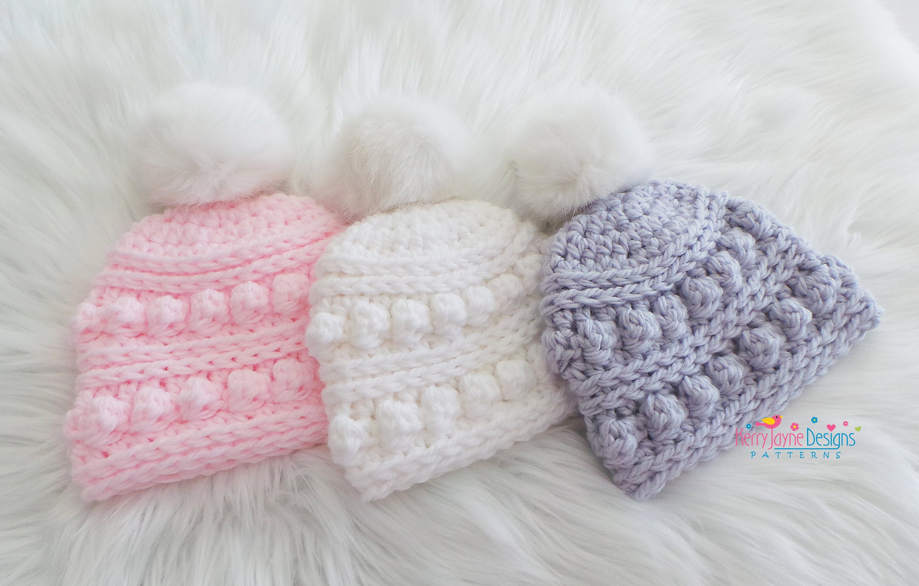CROCHET HAT PATTERN Puff Stitch Perfection Hat Pattern - Includes Photo ...