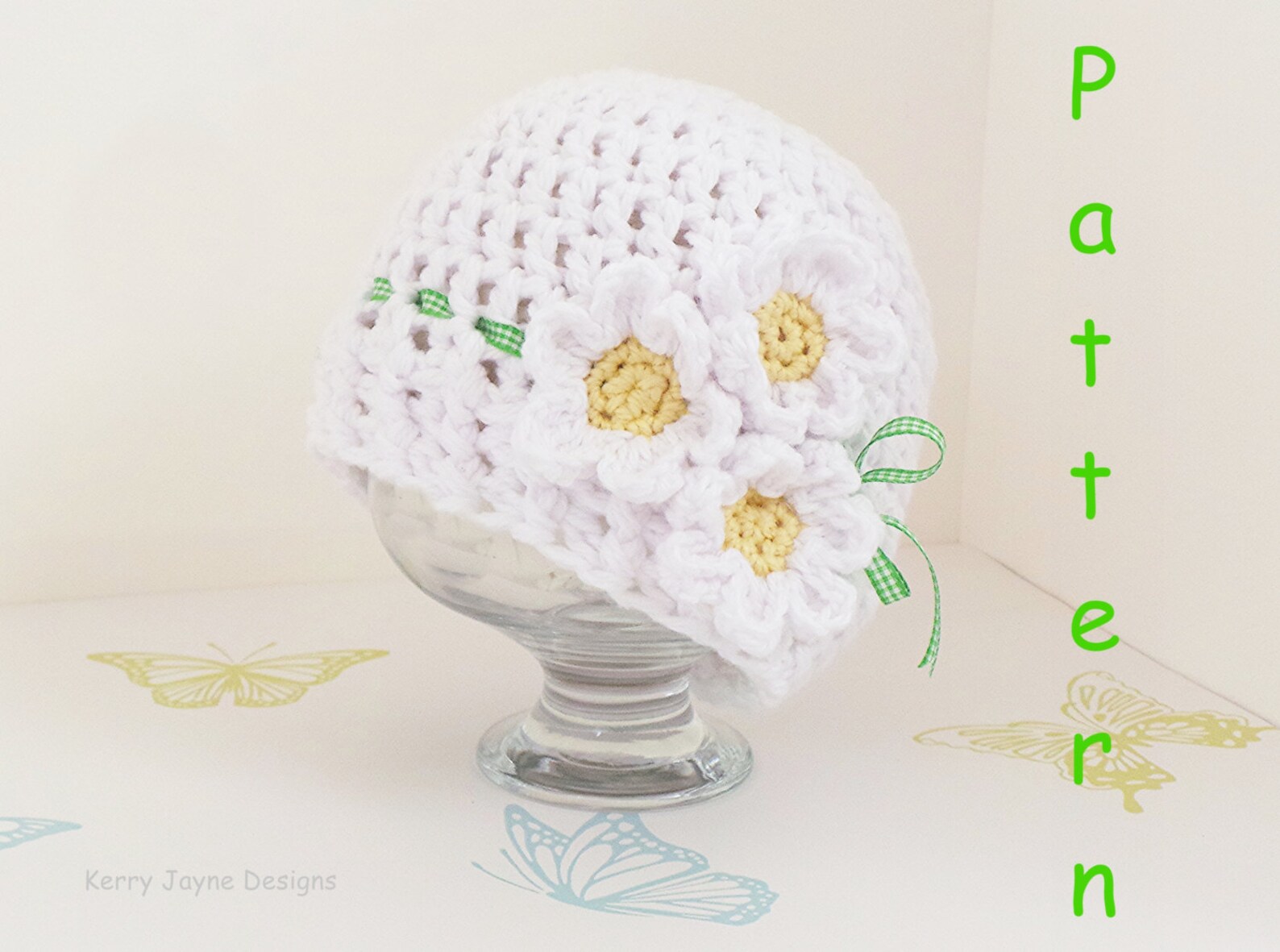 SPROGS SPRING HAT - Crochet Hat Pattern Cotton Hat Pattern Baby Hat ...