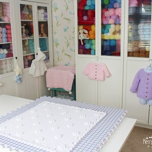 BLANKET CROCHET PATTERN - Bobble Flower Blanket and Throw Crochet ...