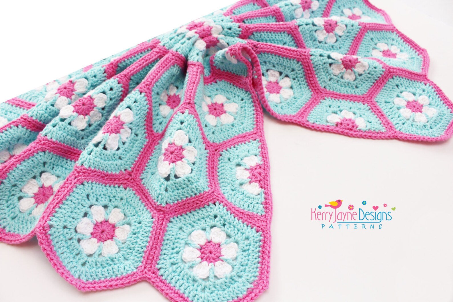 CROCHET PATTERN - Doris Daisy Crochet Blanket Pattern Baby Blanket ...