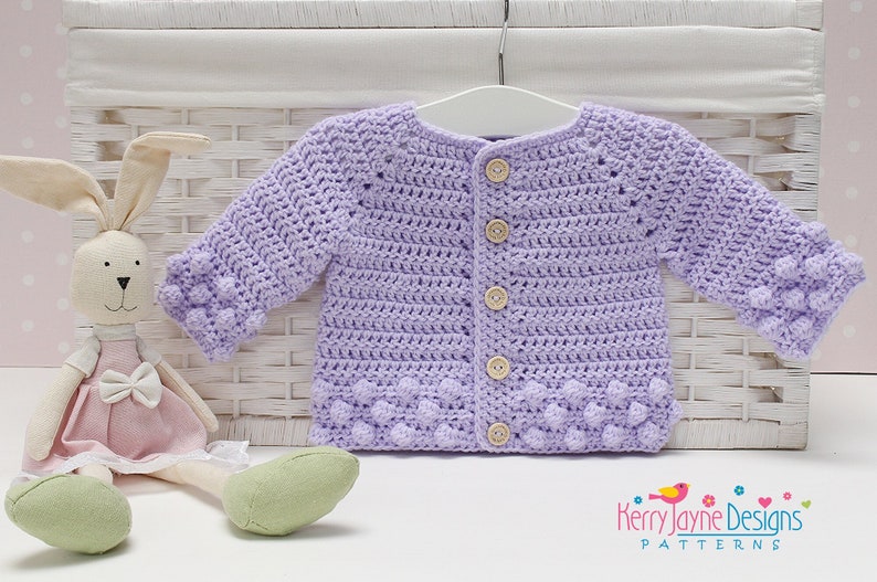 BOBBLE JACKET Crochet Pattern Little Puffs Coatigan for - Etsy