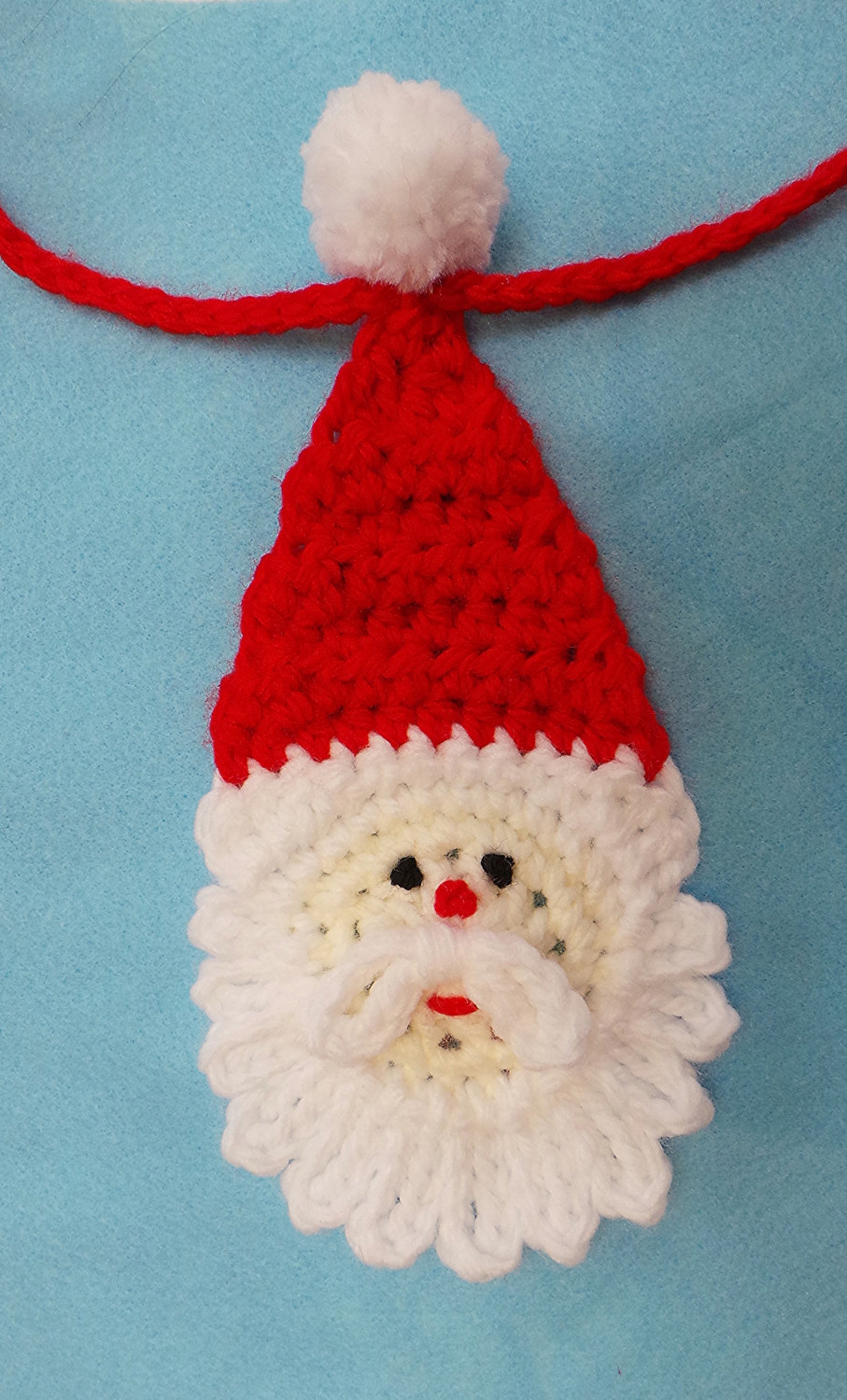 FUN CHRISTMAS CROCHET Pattern Chunky Santa Bunting Pattern - Etsy
