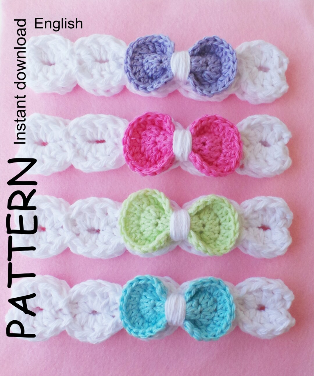 CROCHET HEADBAND Pattern BABYS Headband Pattern Girls Headband Pattern ...