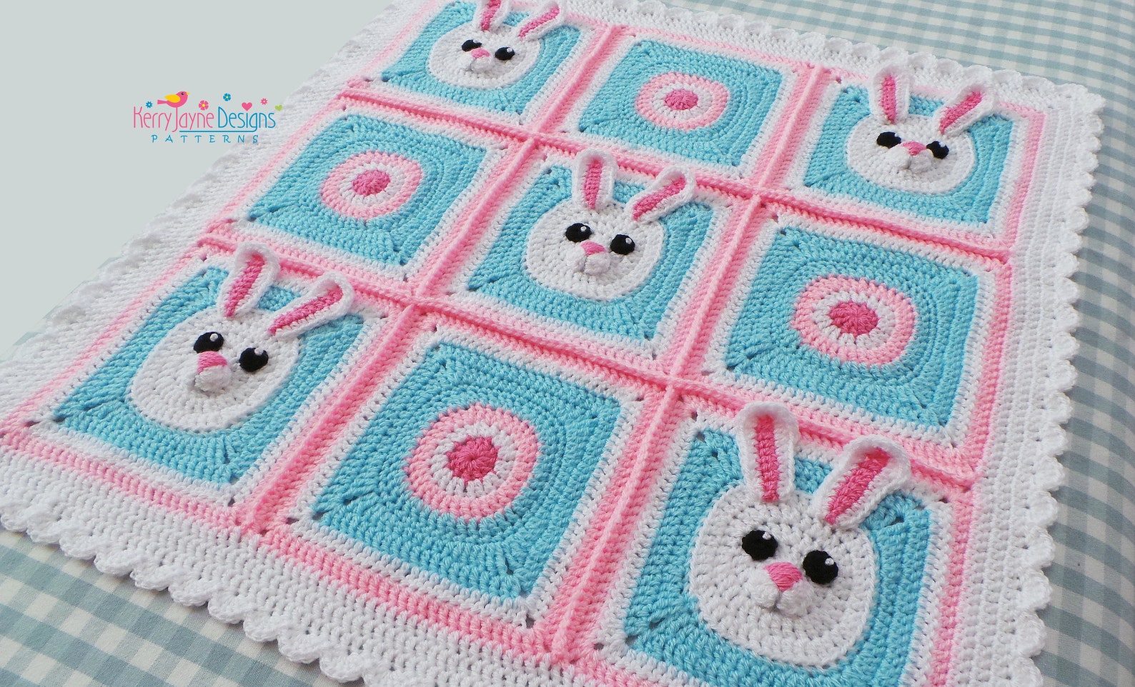 BUNNY BLANKET CROCHET Pattern Baby Bunny Crochet Blanket Pattern ...