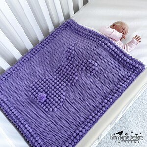 BUNNY BOBBLE BLANKET Crochet Pattern, Easy and Quick to Crochet, 4 Page ...