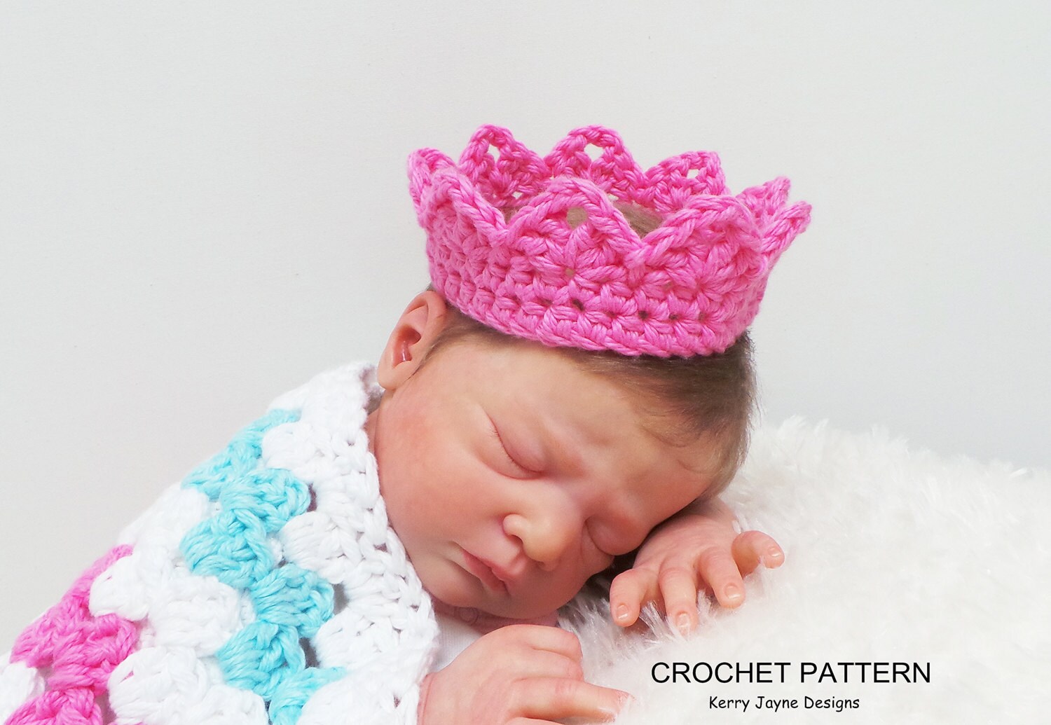 CROCHET CROWN PATTERN, Newborn Crown Pattern, Coronation Crown, Prince ...