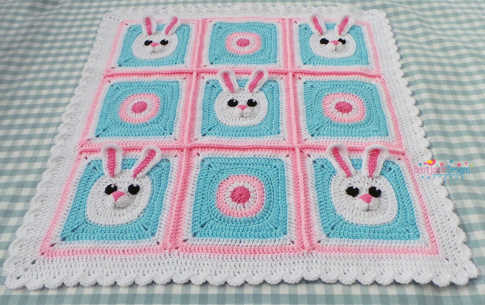 BUNNY BLANKET CROCHET Pattern Baby Bunny Crochet Blanket Pattern ...