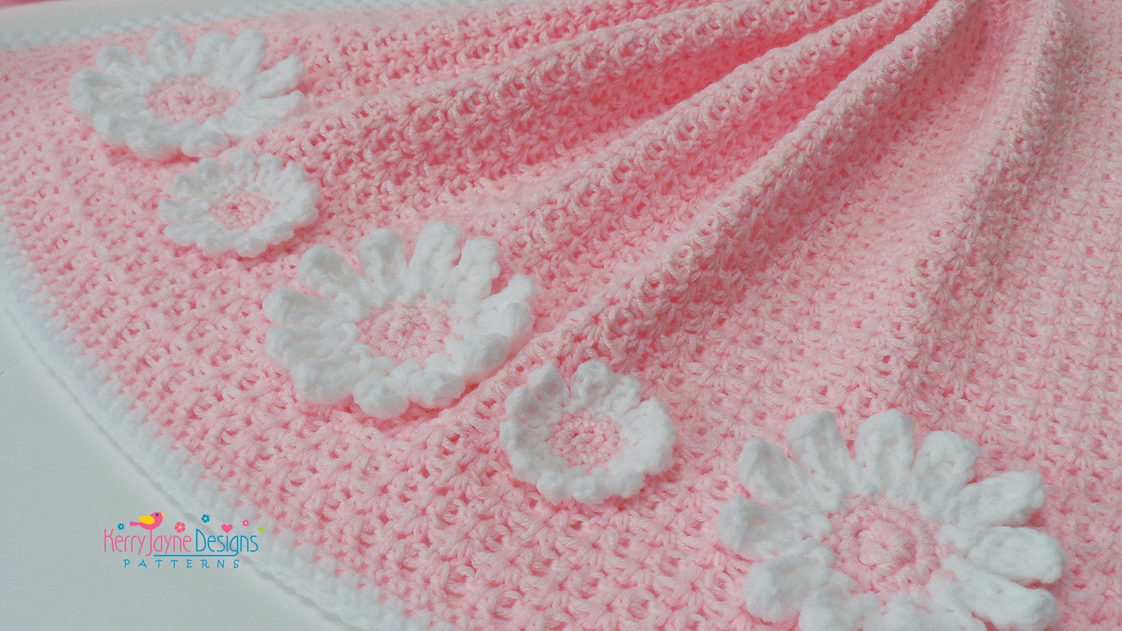 BABY BLANKET Crochet Pattern Delightful Daisy Blanket - Etsy