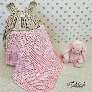 BUNNY BOBBLE BLANKET Crochet Pattern, Easy and Quick to Crochet, 4 Page ...