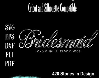 Bride Rhinestone Transfer Template for | Etsy