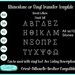 Rhinestone Greek Alphabet SVG BUNDLE Template Font Letters -three Sizes ...
