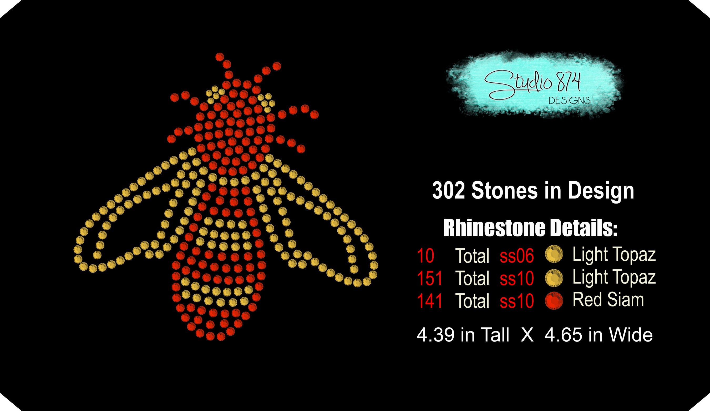 Bee Rhinestone SVG Transfer Template Pattern Stencil DOWNLOAD | Etsy