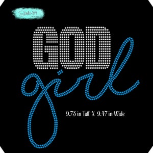 God Girl Rhinestone Transfer Template SVG Instant Download File - Faith ...