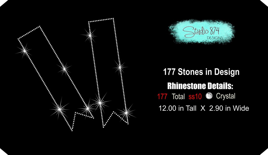 Cheer Bow Outline Rhinestone SVG Transfer Template - Etsy