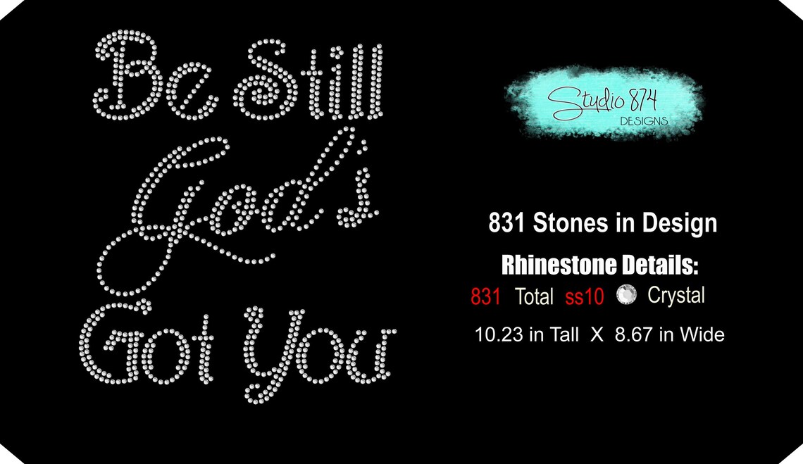 Rhinestone SVG Transfer Template Faith EPS Digital Download - Etsy
