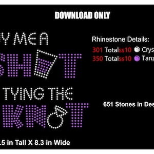 Rhinestone Transfer Template Pattern - Bridal - Bachelorette - Transfer ...