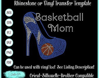 Basketball Mom Rhinestone Svg - Etsy