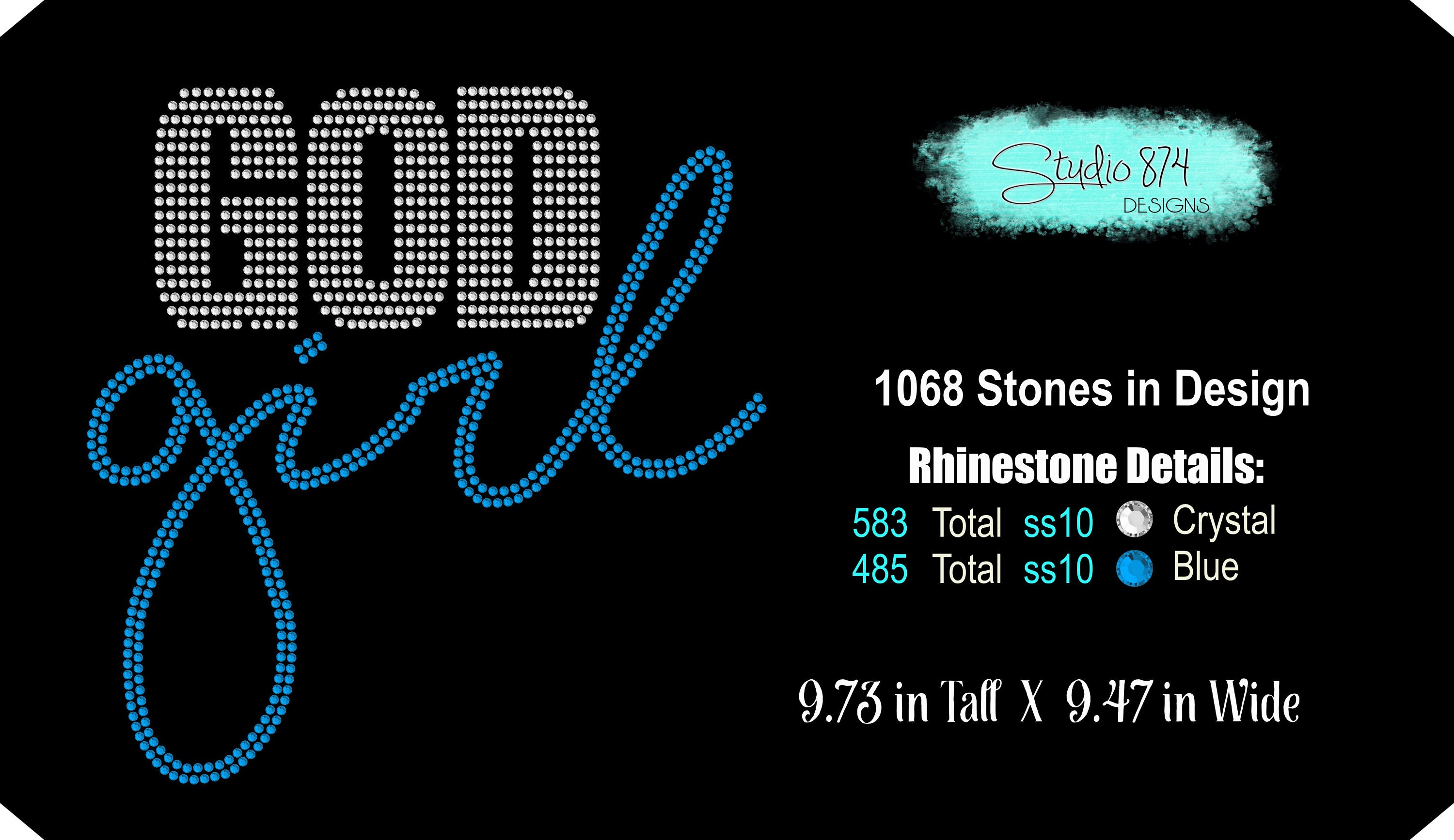God Girl Rhinestone Transfer Template Svg Instant Download Etsy