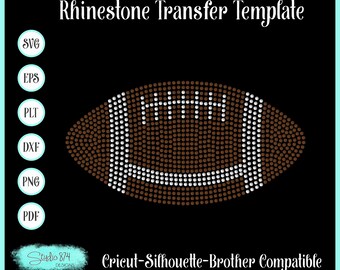 Football Rhinestone | Etsy