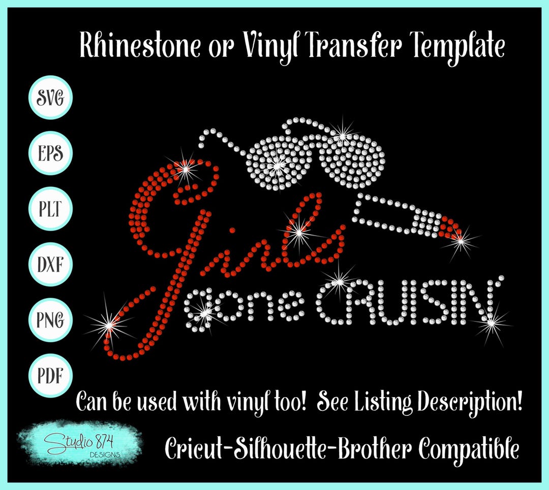 Rhinestone Cruise SVG - Girls Trip - Girls Gone Cruisin - Sticky Flock ...