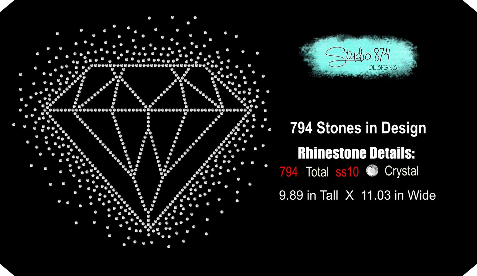 Diamond Rhinestone Instant Digital Download SVG EPS Transfer - Etsy