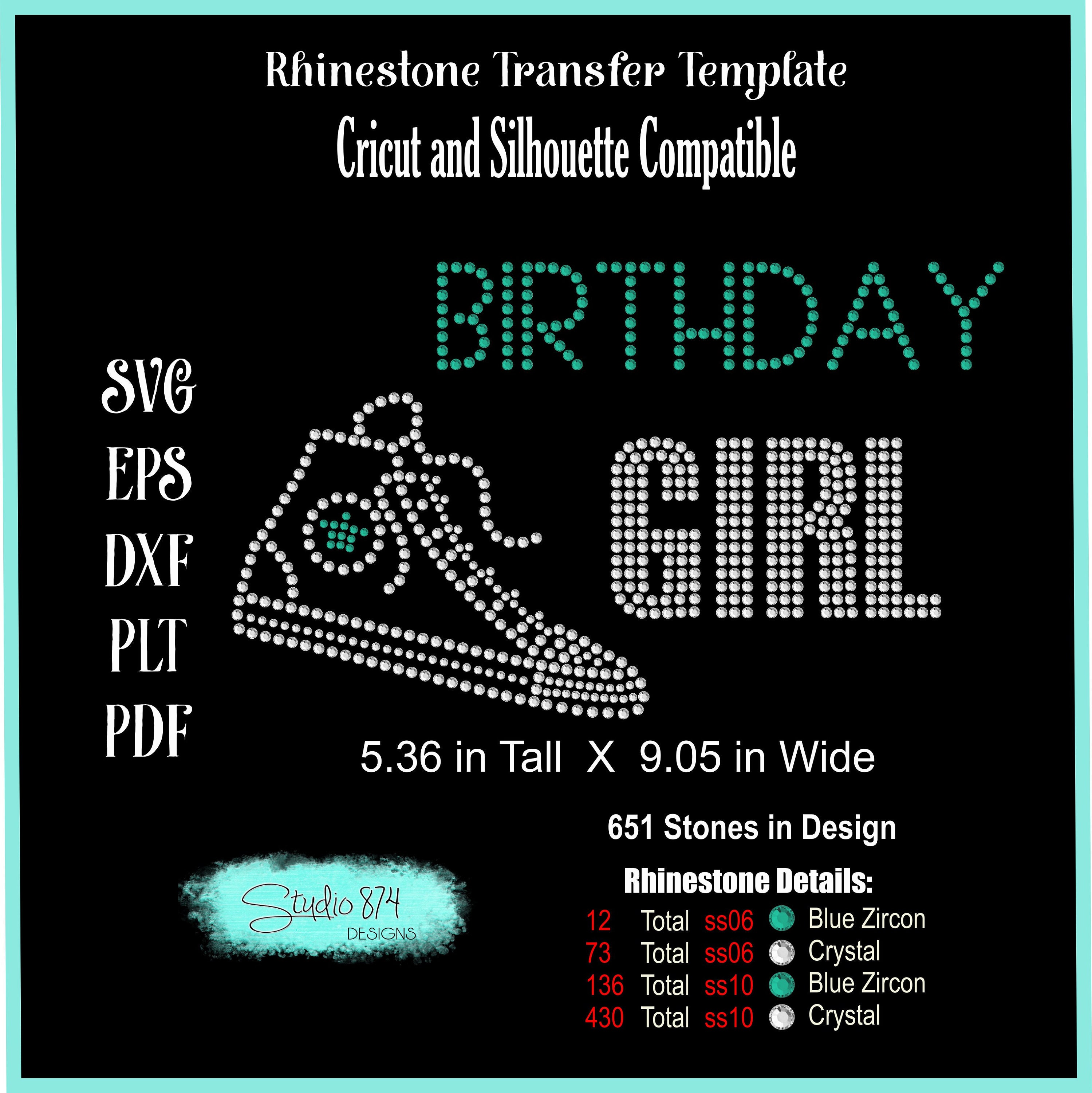 Birthday Girl Rhinestone SVG Instant Download EPS Digital - Etsy