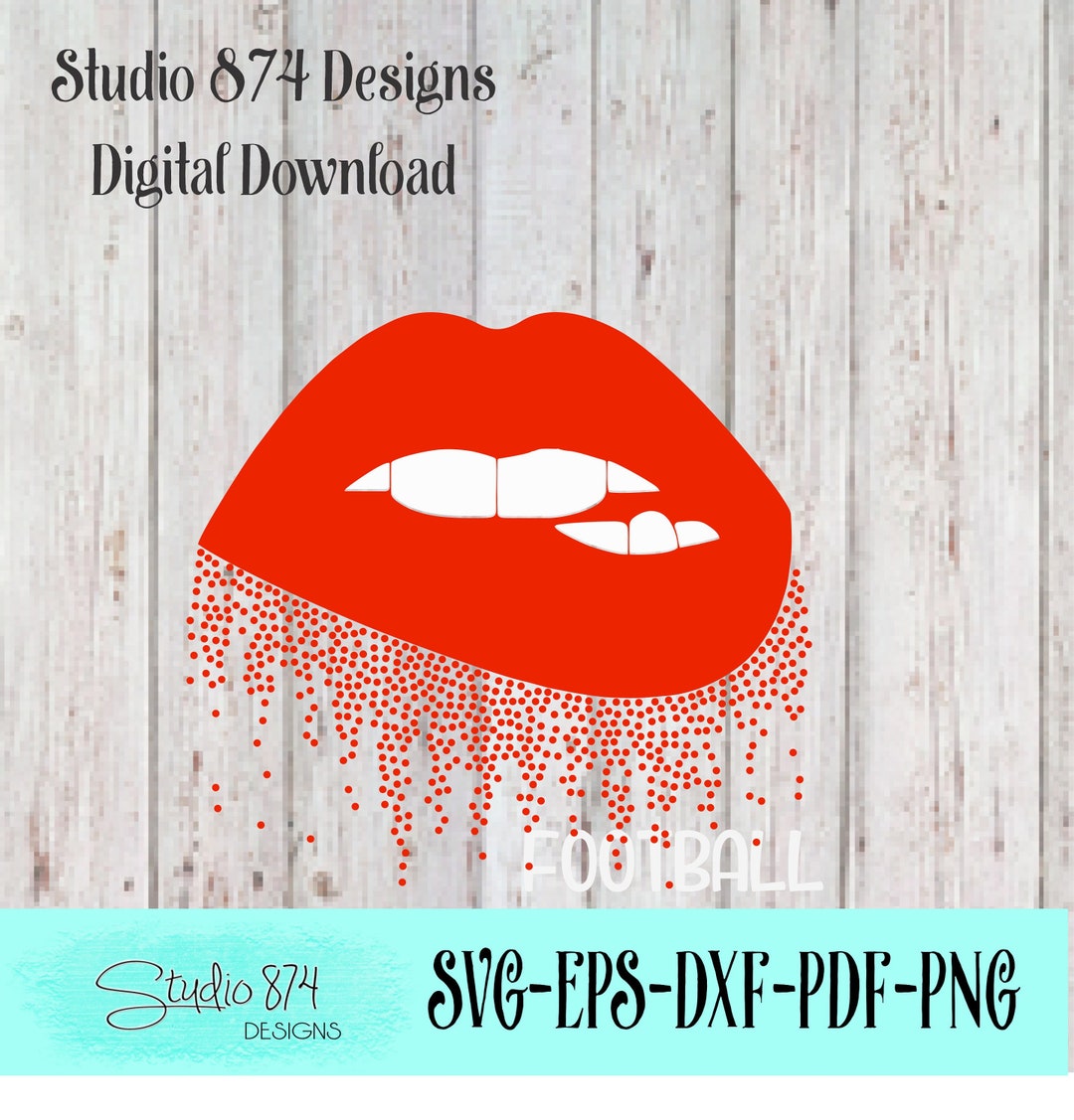 Dripping Lips Vector Vinyl Instant Download SVG, EPS Digital Transfer ...