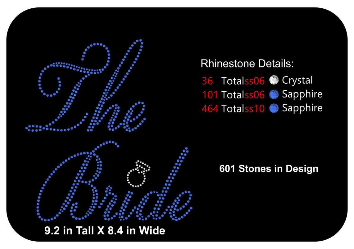 Rhinestone Transfer Template Pattern Stencil Bridal | Etsy