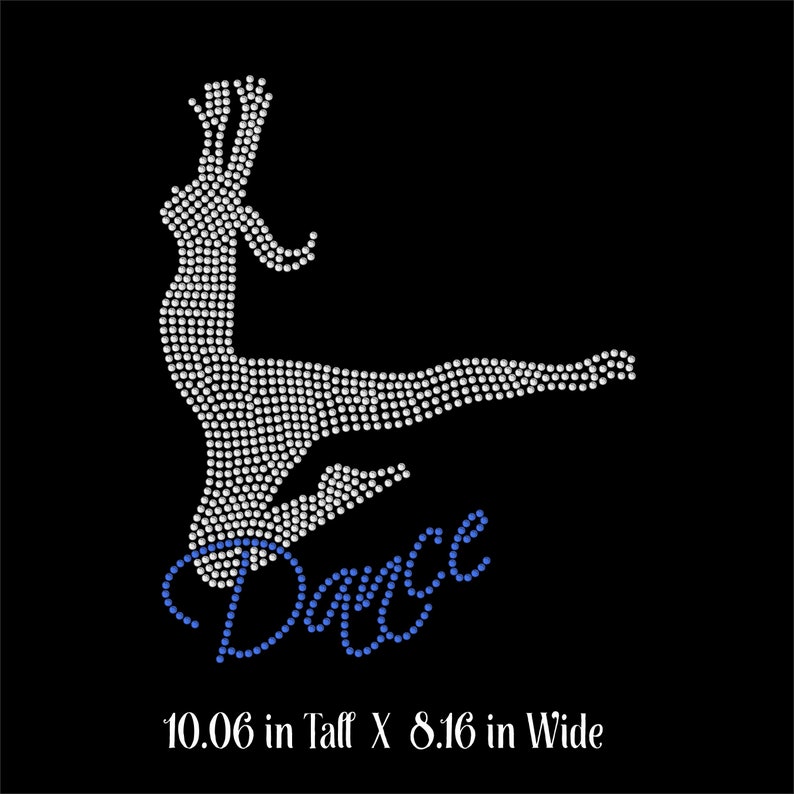 Dance Rhinestone SVG Template Faux Rhinestone Vinyl Download - Etsy