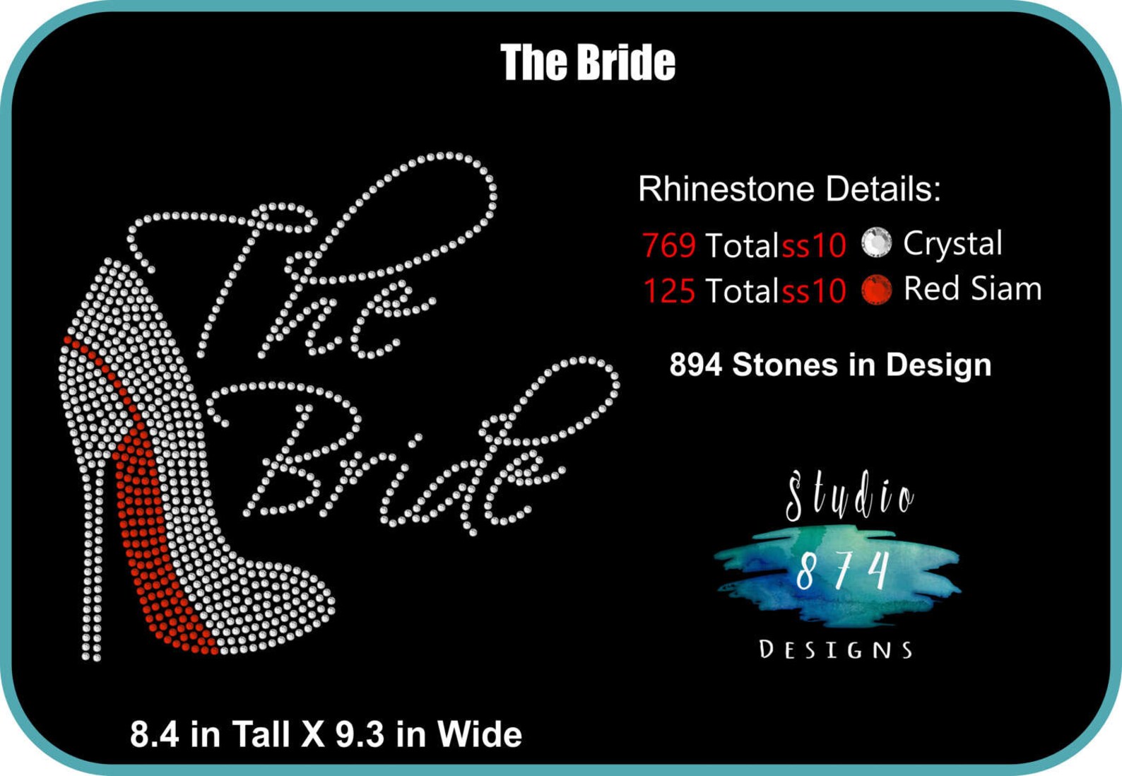 Bride Rhinestone Transfer Template Pattern Stencil Party - Etsy