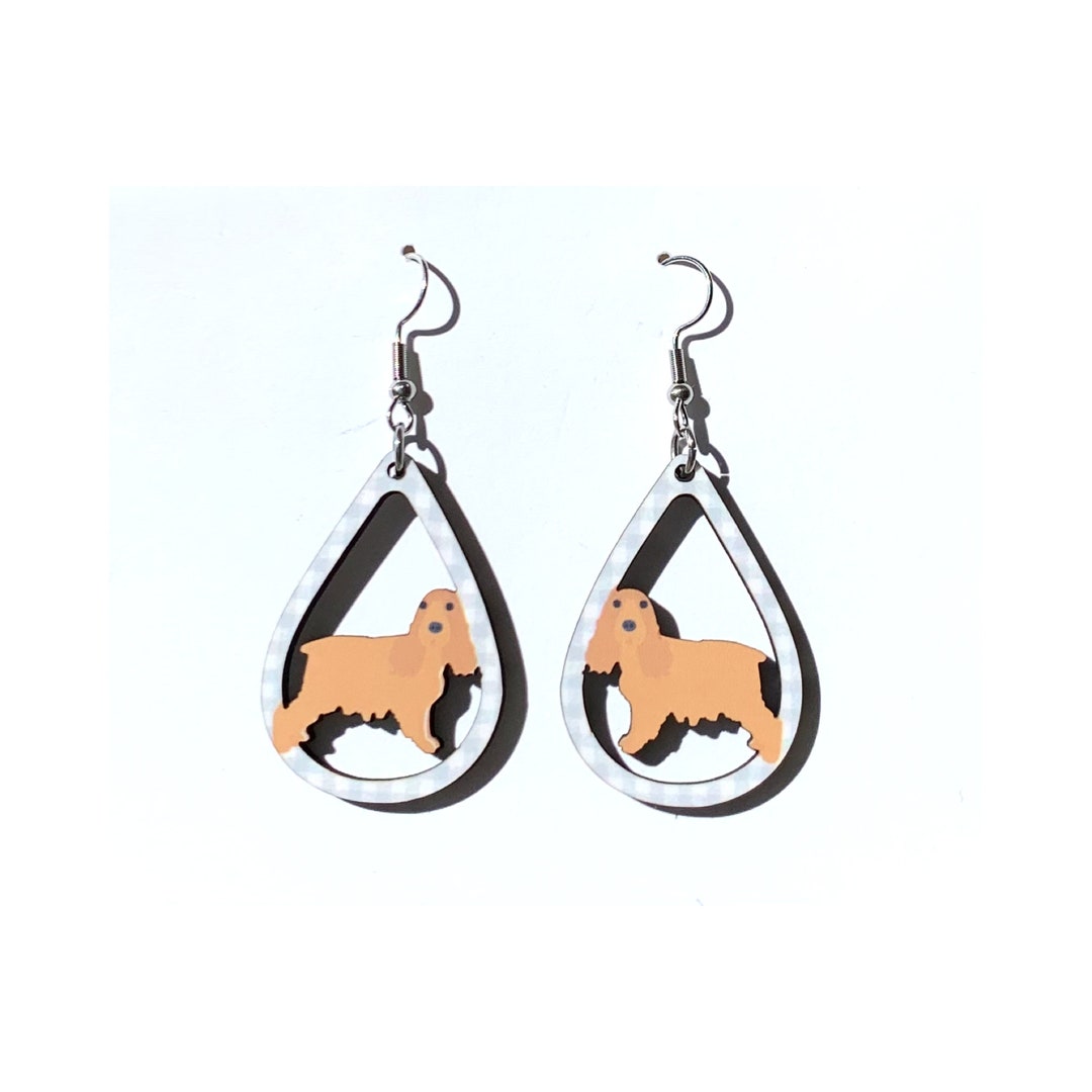 Cocker Spaniel Dog Earrings - Etsy