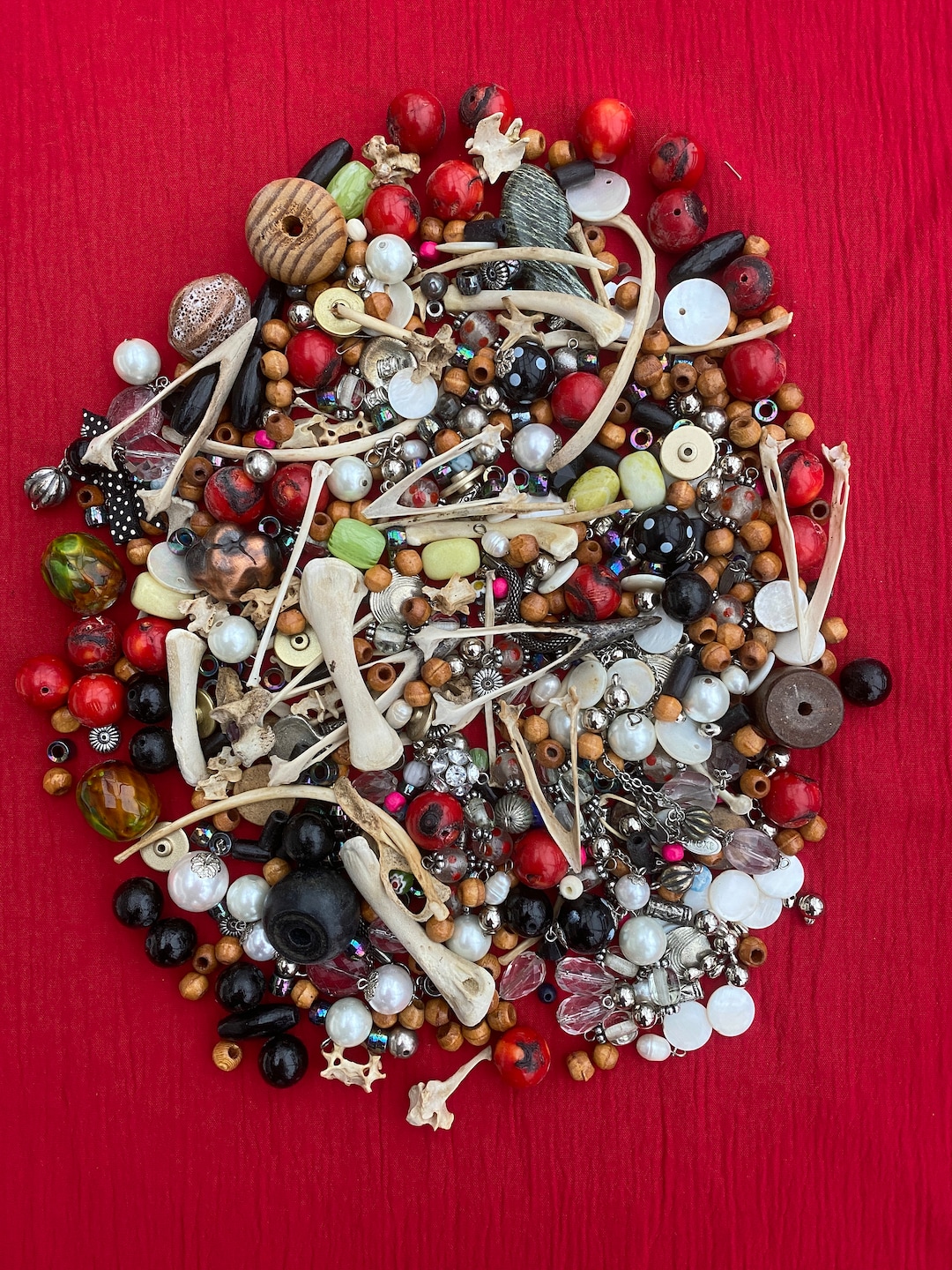 150+ Beads Bones Baubles for Crafting - Etsy