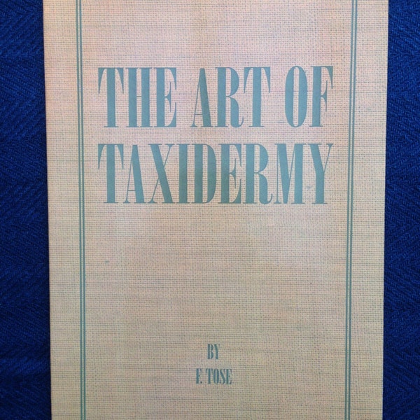 Taxidermy Book - Etsy