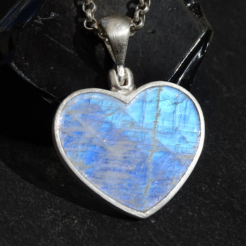 Moonstone Heart - Etsy