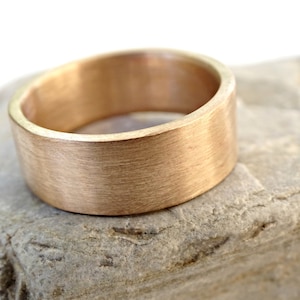 Elegant Bronze Ring, Cool Mens Ring Bronze, Rustic Mens Ring, Modern ...