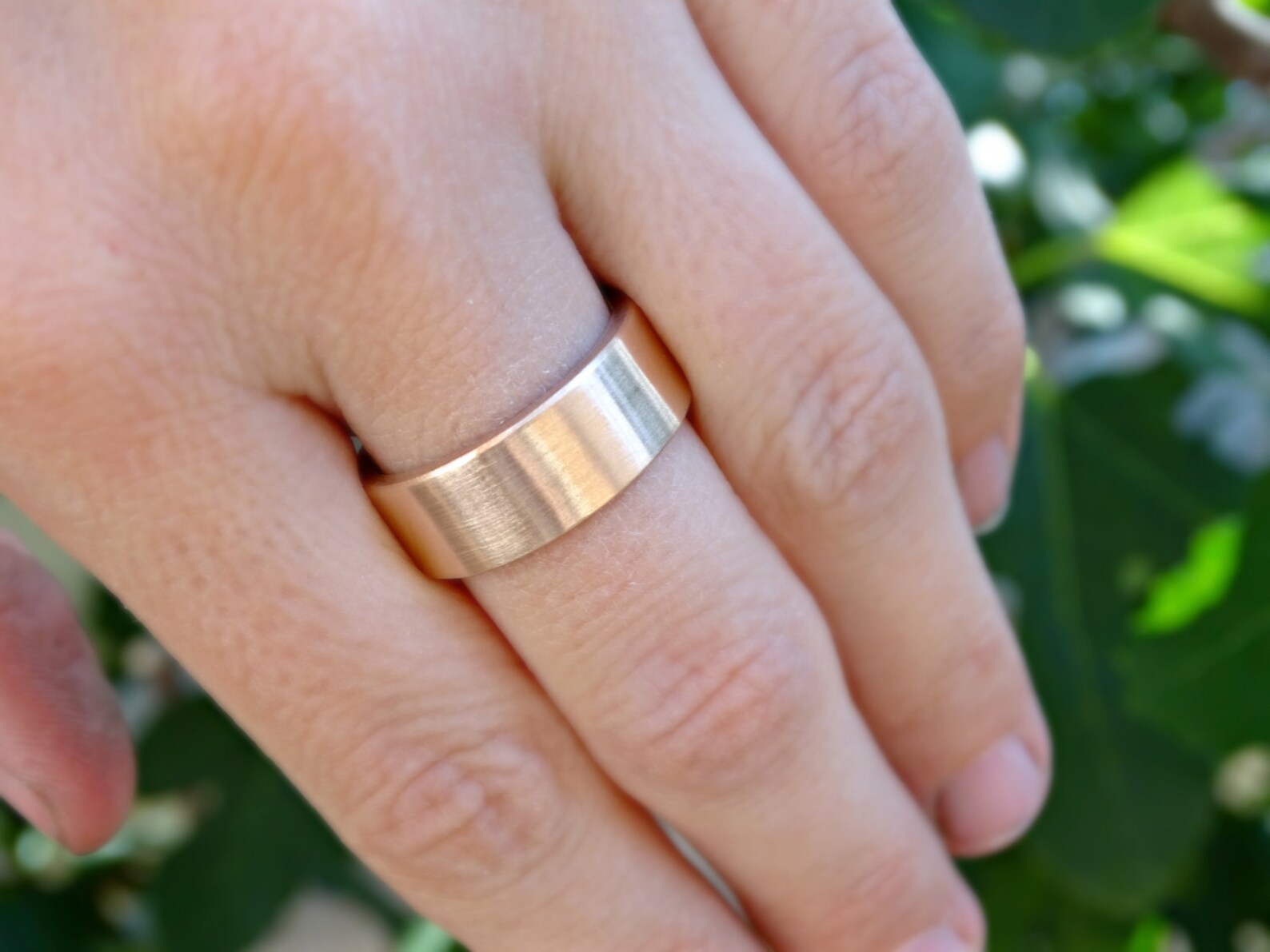 Bronze Wedding Ring Mens Ring Bronze Silver Mens Wedding - Etsy